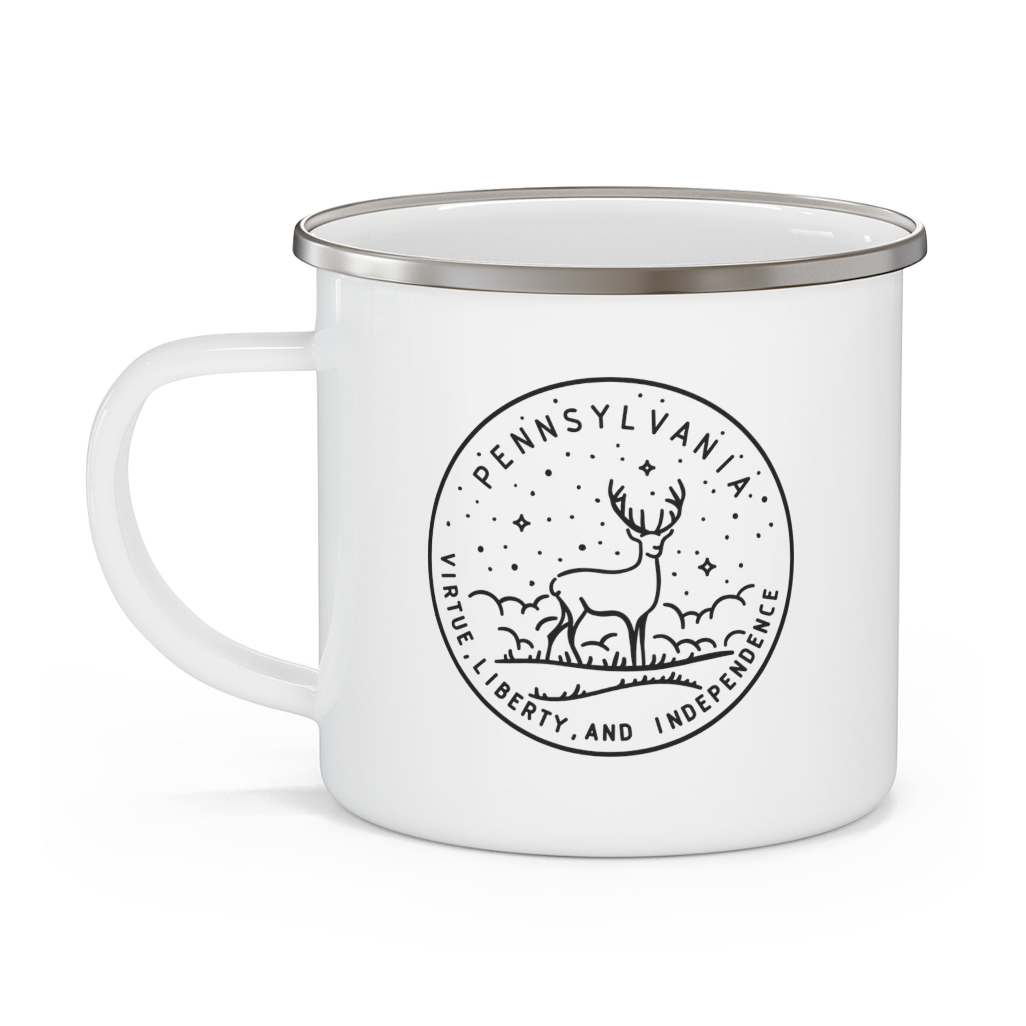 Pennsylvania State Motto Enamel Camping Mug – The Northwest Store